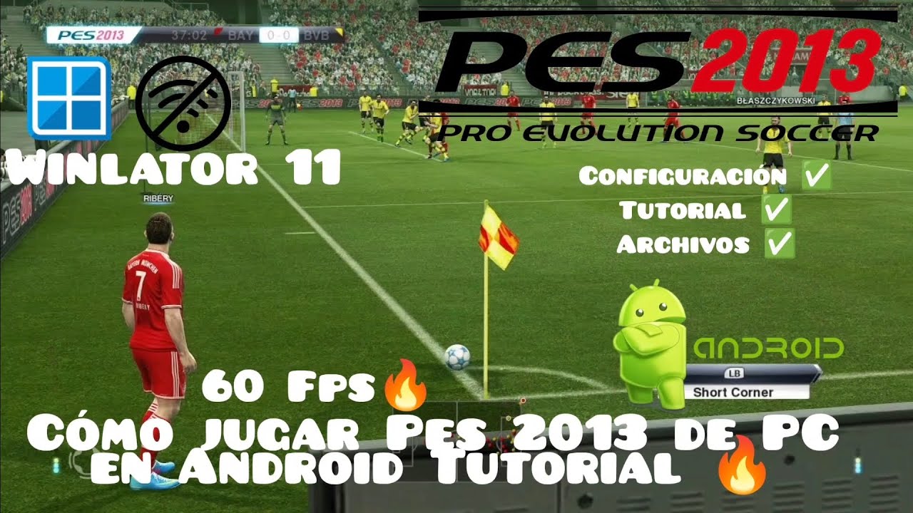 Cómo jugar Pes 2013 de PC en Celular Android con Winlator 11 full 120 ...