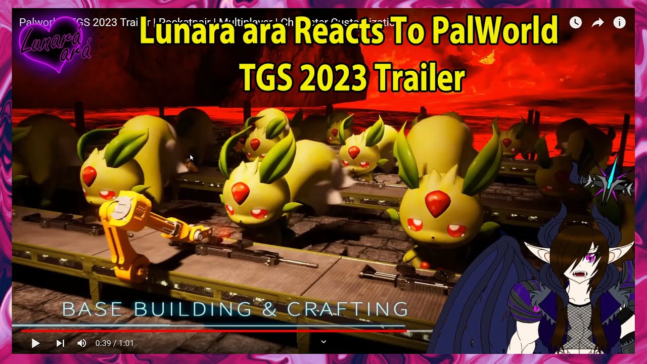 Lunara ara Reacts To PalWorld TGS 2023 Trailer - YouTube