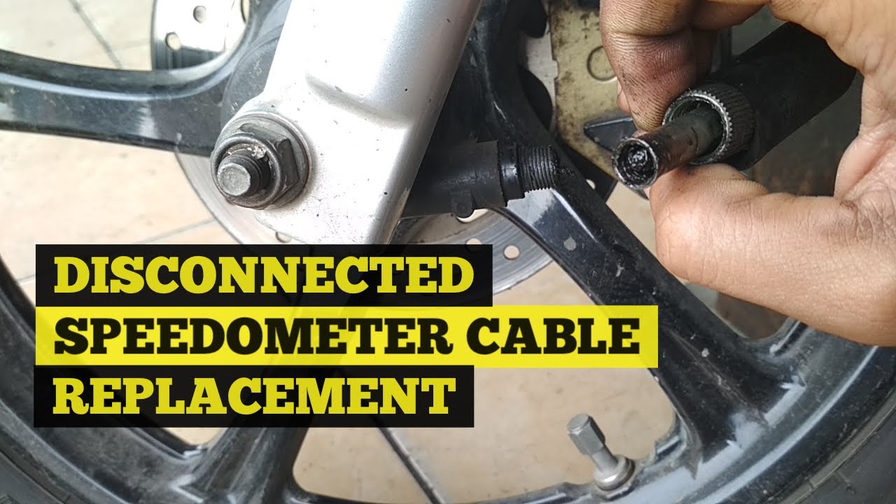HOW TO REPLACE A SPEEDOMETER CABLE ON MOTORCYCLE - YouTube