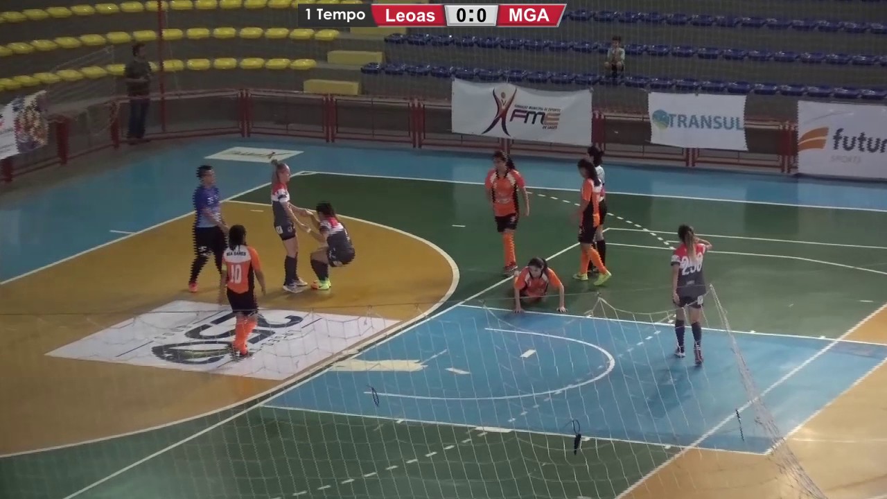 futsal feminino leoas 3x0 MGA games - YouTube