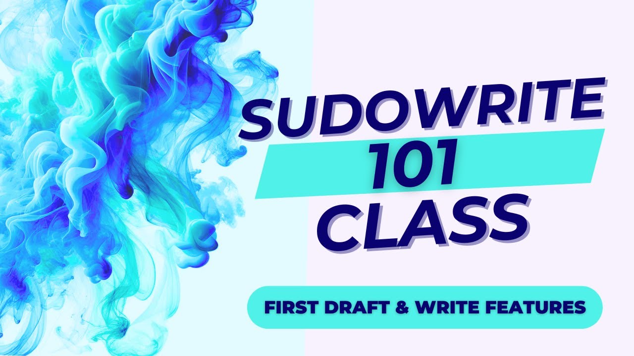 How To Use Sudowrite: Focus on First Draft and Write Features - YouTube