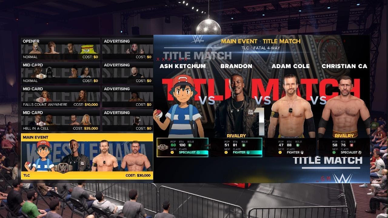 I made bde wwe champion in my gm - YouTube