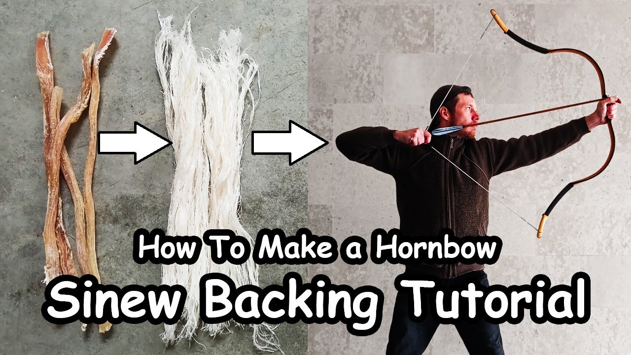 How To Make Hornbow - Sinew Backing - YouTube