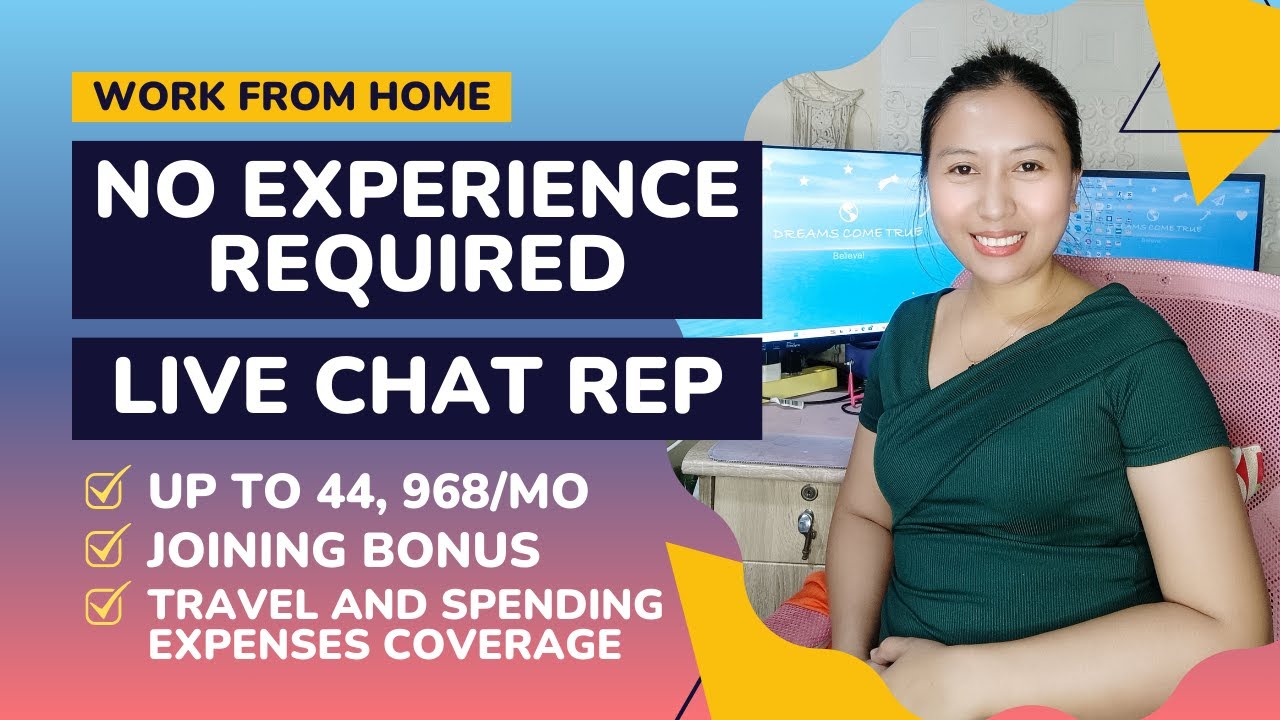 LIVE CHAT REPRESENTATIVE with NO EXPERIENCE REQUIRED | Up to 44, 968 ...