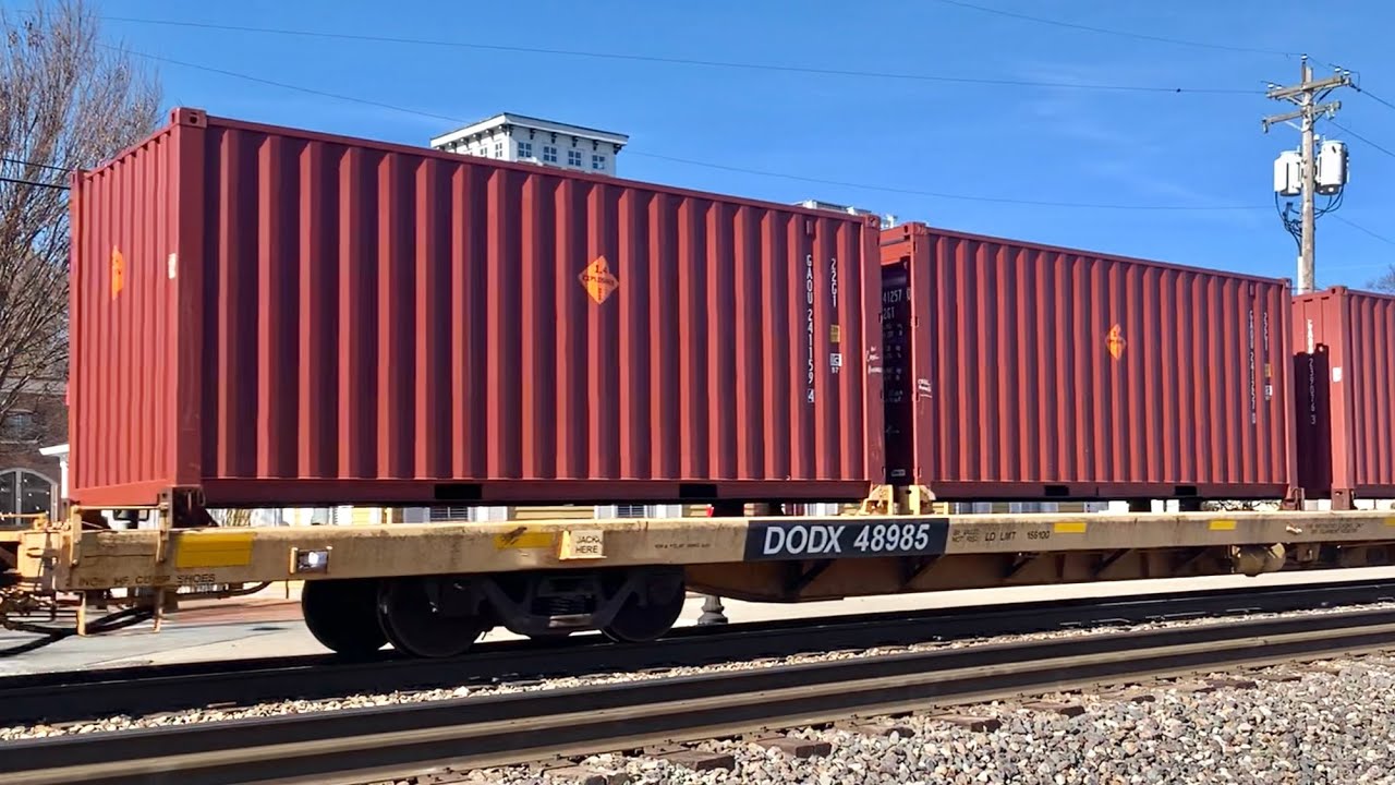 RARE Explosives Train! Department Of Defense Special Move With Foreign ...