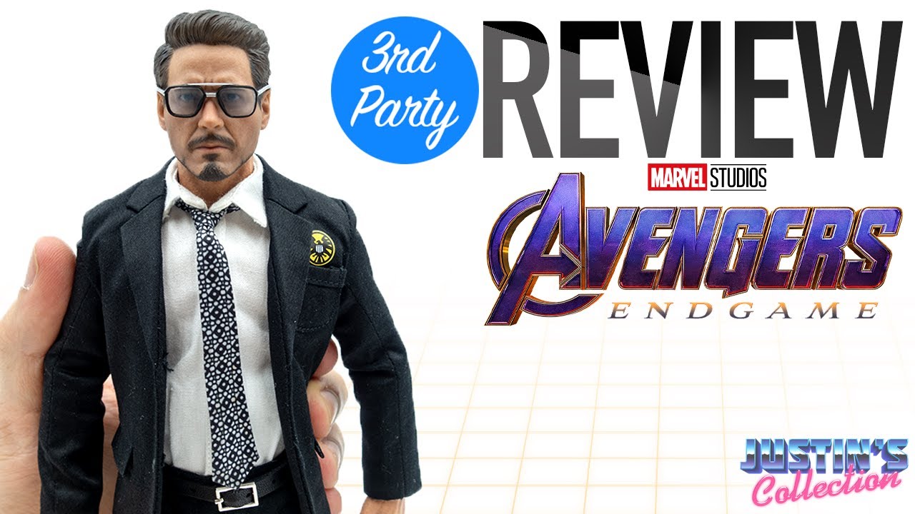 Tony Stark 1970's Shield Avengers Endgame 1/6 Figure SW Toys Review ...