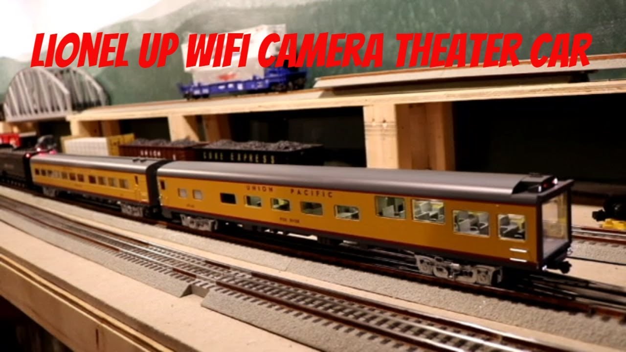 O Gauge Lionel UP WiFi Camera Theater Car - YouTube