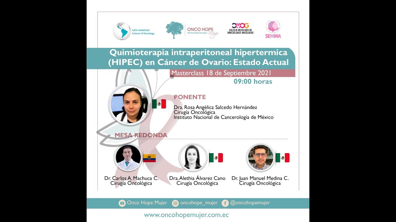 Quimioterapia intraperitoneal hipertérmica (HIPEC) en Cáncer de Ovario ...