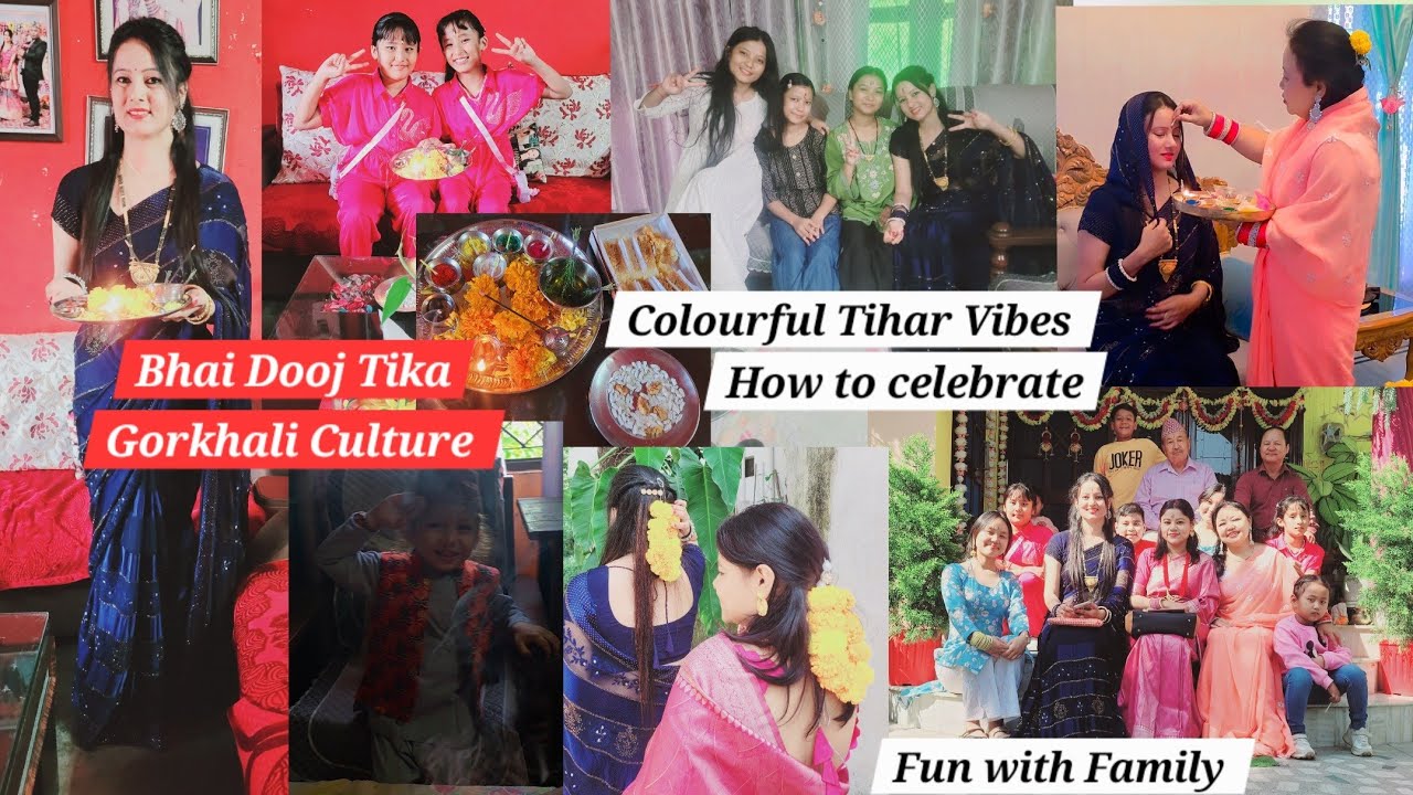 Bhai Dooj Tika (Tihar)2025, Gorkha's Culture || Colourful Tika Vibes🌈 ...