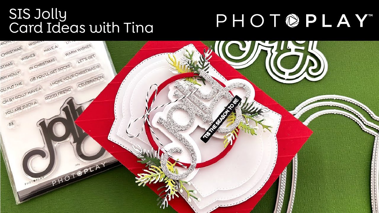 Tuesdays with Tina | Say it with Stamps Jolly | PHOTOPLAY PAPER - YouTube