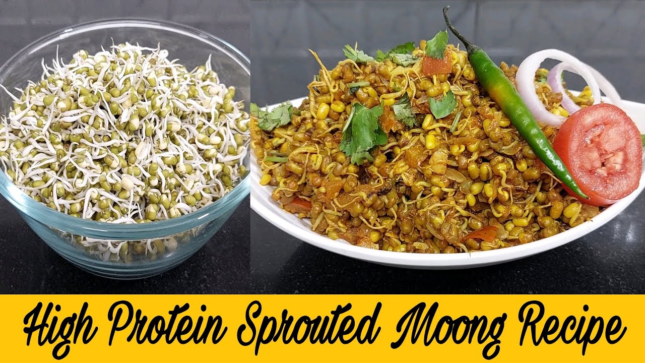 Highly Protein Rich Sprouted Moong Curry | अंकुरित मूंग की सब्जी ...