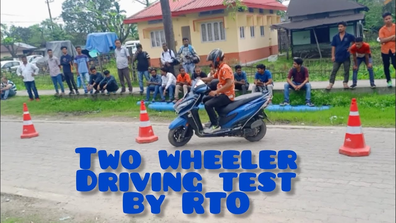 Two Wheeler Driving Test By Dibrugarh RTO - YouTube