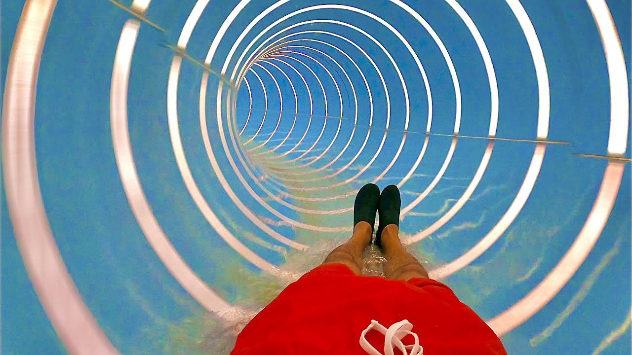 Blue Tube Water Slide at Aquapark Wrocław - YouTube