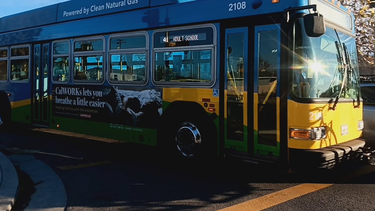 Golden Empire Transit 2021 Gillig Low Floor CNG 40' #2108 - YouTube