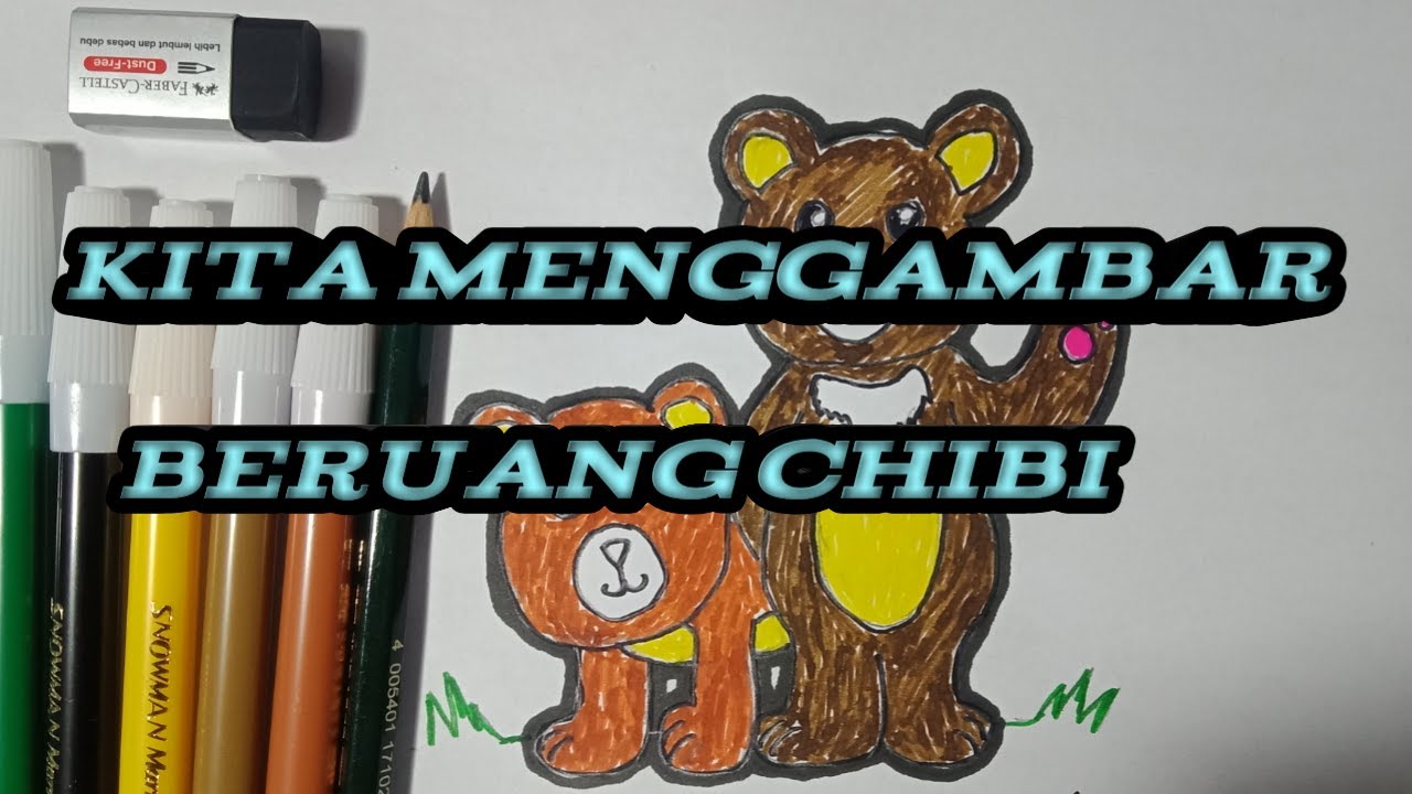 Menggambar Beruang chibi - YouTube
