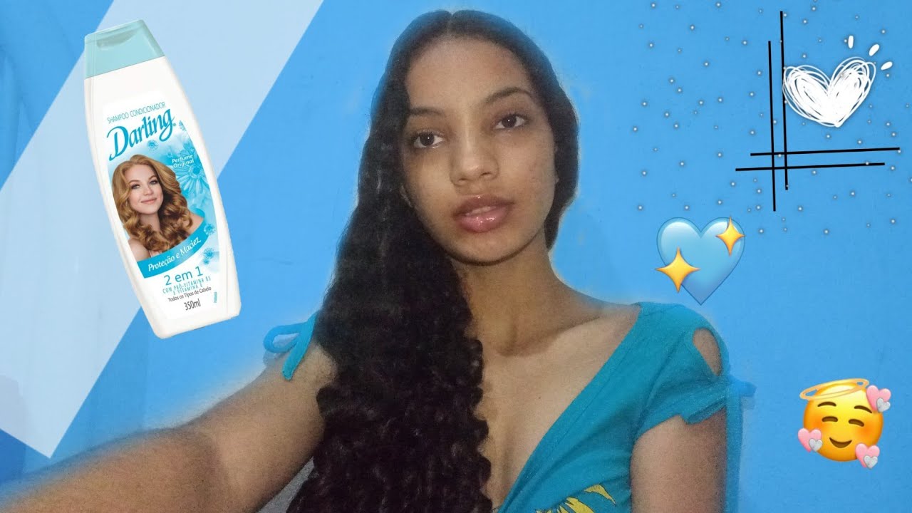 TESTEI O SHAMPOO DA DARLING PROTEÇÃO E MACIEZ💙 - YouTube
