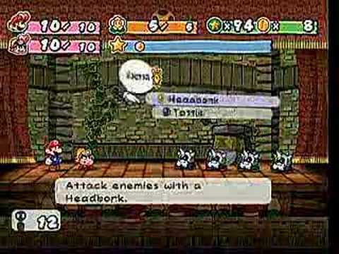 Paper Mario 2 fight: Cleft x4 - YouTube