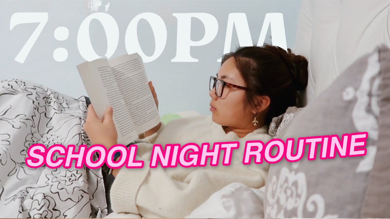 My 7:00pm Productive Night Routine (high school freshman) - YouTube