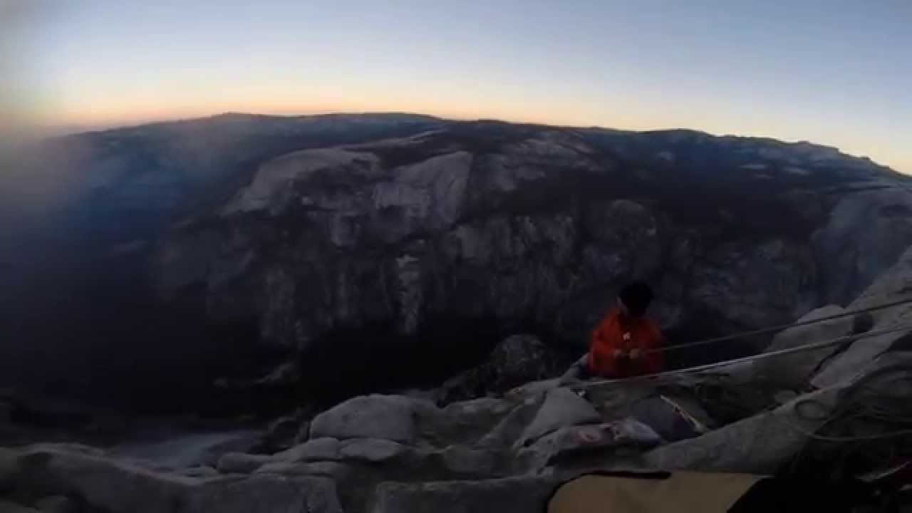 We were climbing the face when others jumped off Yosemite's Half Dome ...