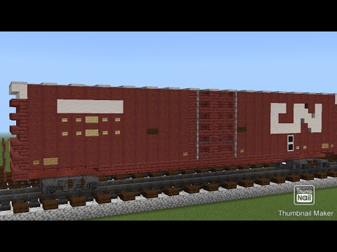 Minecraft Canadian National Boxcar Tutorial - YouTube