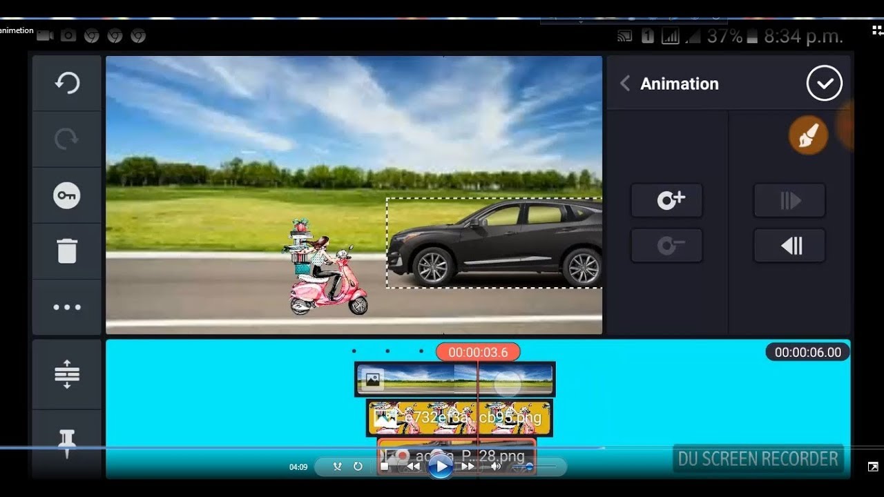 how to make cartoon animation in kinemaster - YouTube