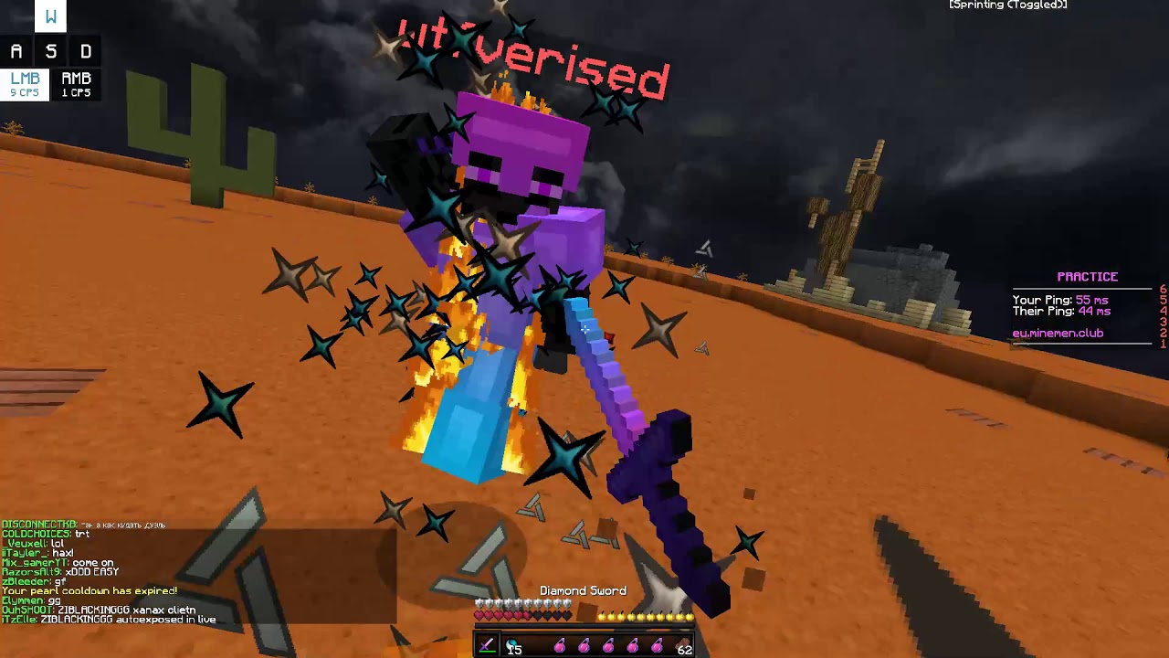 Beat a cheater in ranked nodebuff (minemen.club) - YouTube