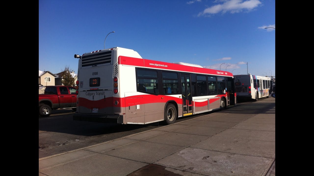 [Calgary Transit] #8198 on Route 23 - 2012 Novabus LFS (Part 3/3) - YouTube