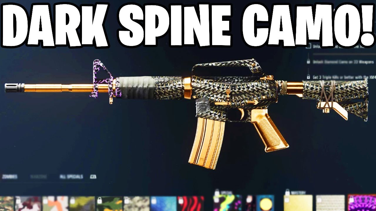 FASTEST WAY TO UNLOCK DARK SPINE CAMO BLACK OPS 6!HOW TO UNLOCK DARK ...