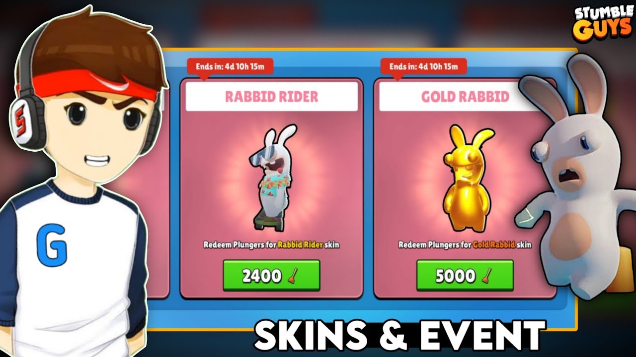 Stumble Guys X Rabbids NEW SKINS And Event - YouTube