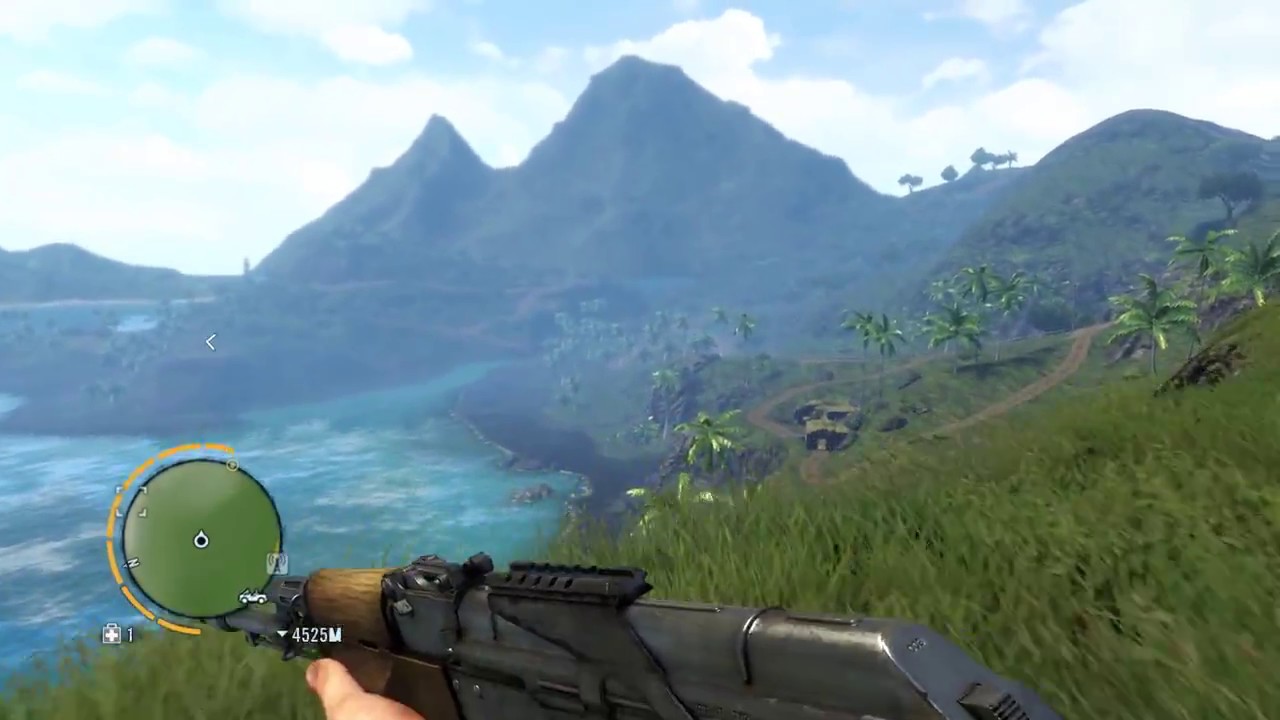 HOW BIG IS THE MAP in Far Cry 3? Run Across the Map - YouTube