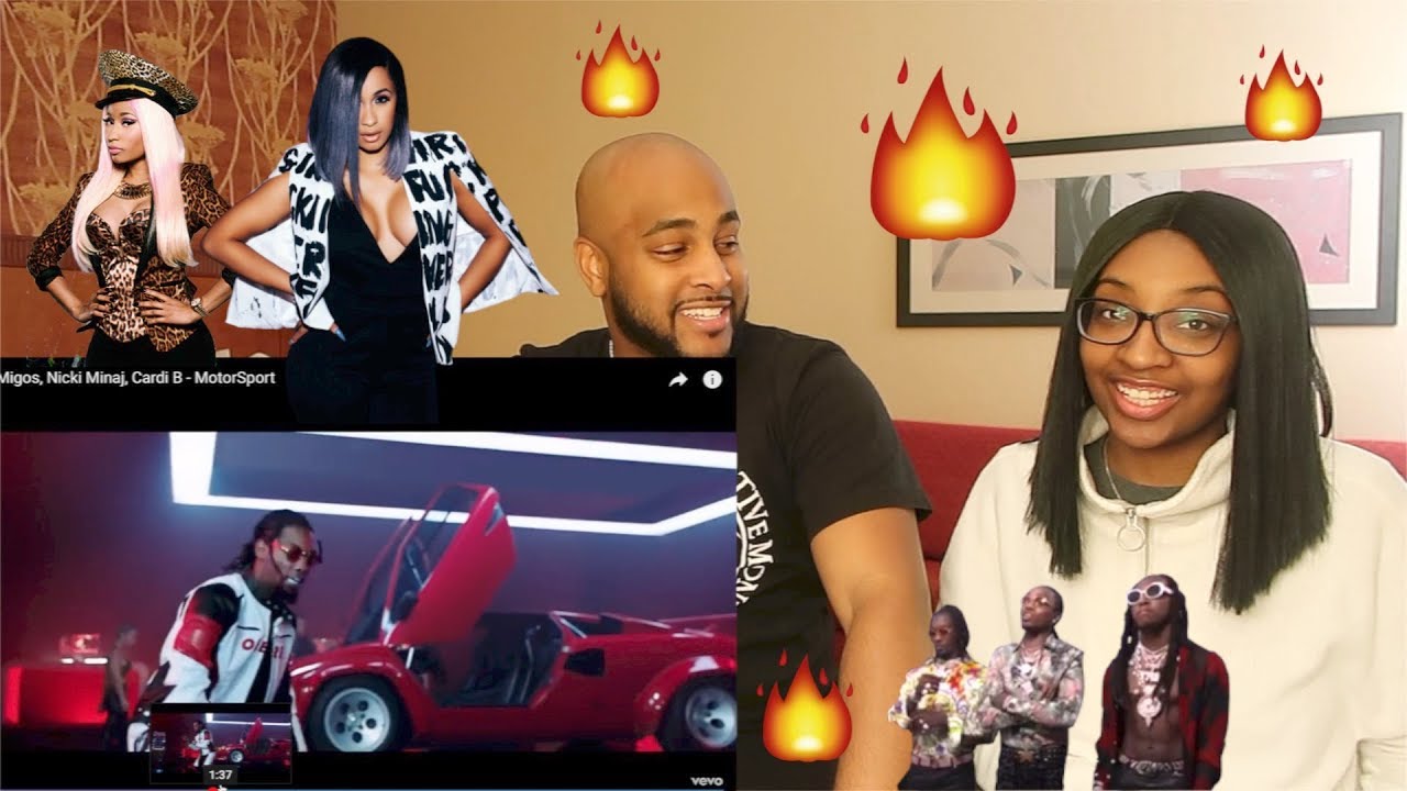 Migos, Nicki Minaj, Cardi B - MotorSport Music Video (REACTION) - YouTube