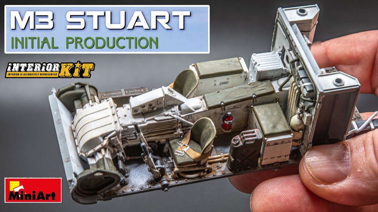 Miniart Stuart M3 Build Part 3: Reworking Seats, Seatbelts, & Gas Tanks ...