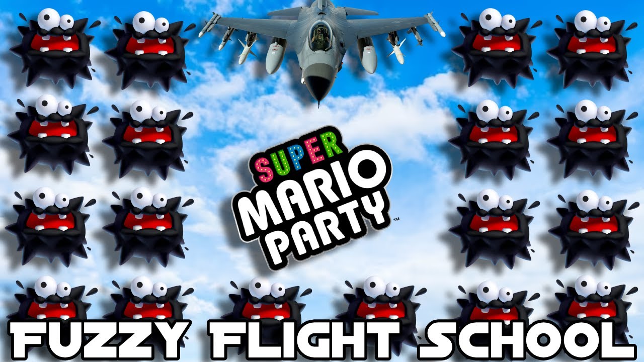 Super Mario Party: Fuzzy Flight School - YouTube