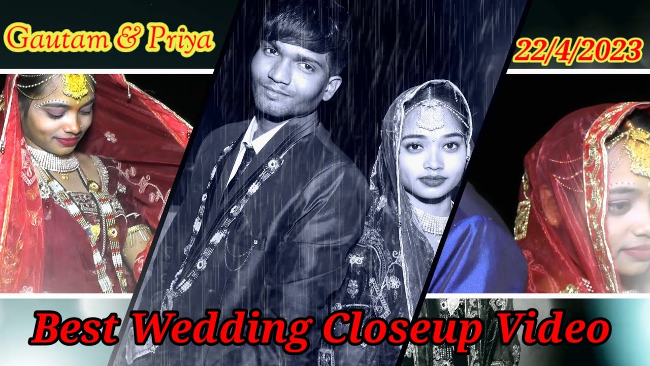 wedding closeup video bride || wedding photo|| best sadi closeup video ...