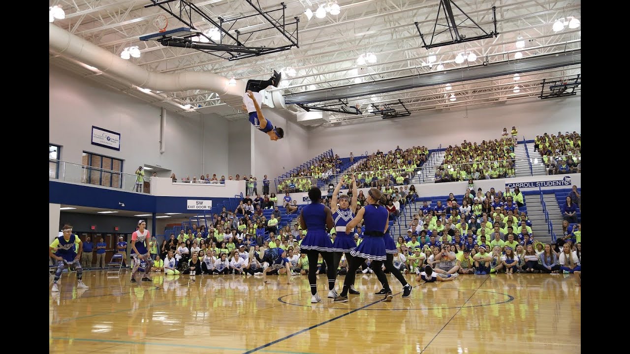 2016 Carroll High School Powder Puff Cheerleaders Dances - YouTube