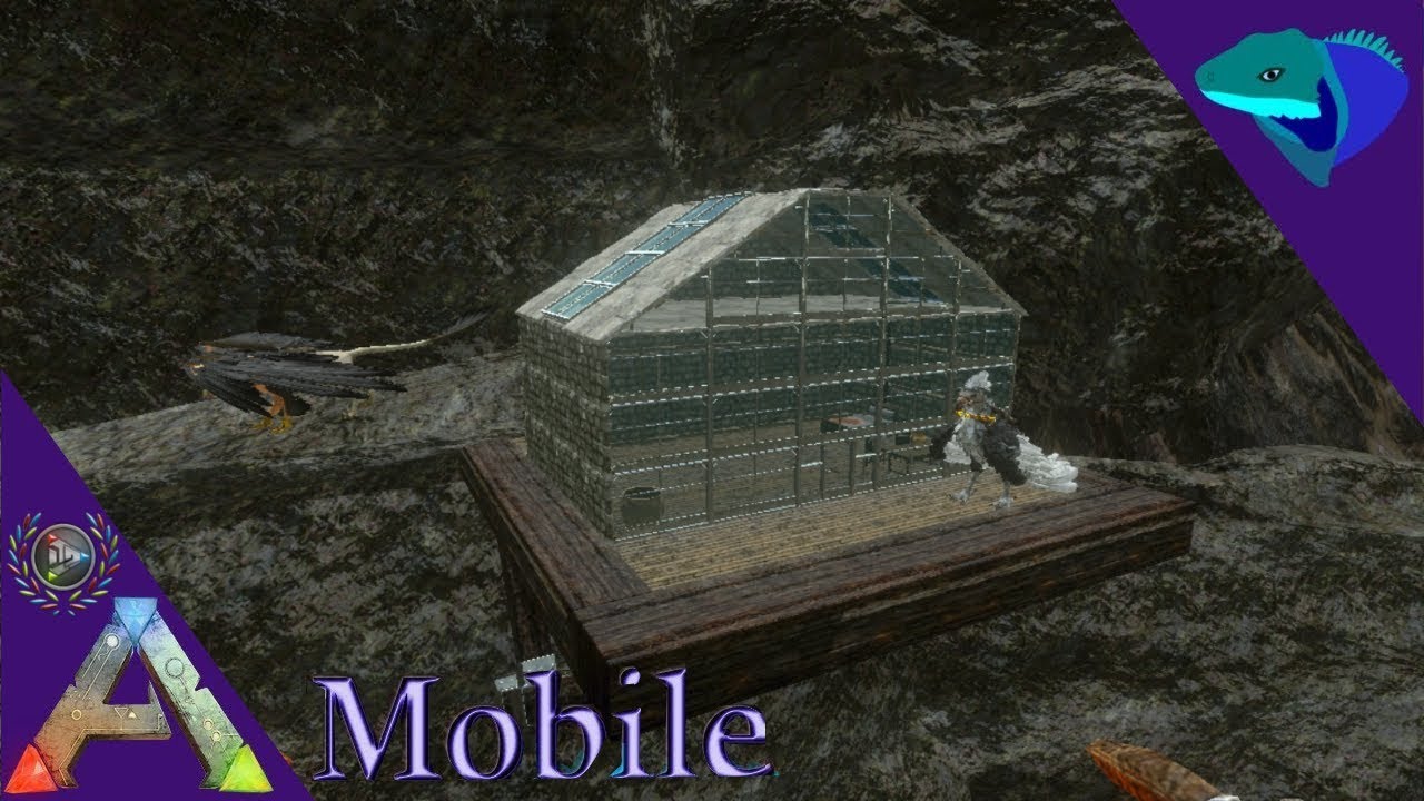 CLIFF HOUSE ON A CANTILEVER PLATFORM! Solo ARK: Mobile [S1:E27] - YouTube