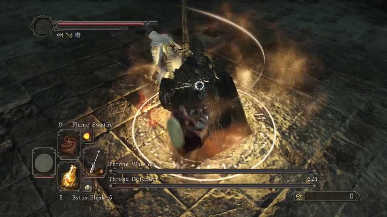 Dark Souls II Boss Kill - Throne Watcher & Throne Defender - YouTube