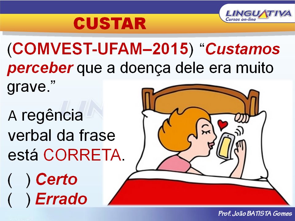 CUSTAMOS PERCEBER ou CUSTA-NOS PERCEBER? - YouTube