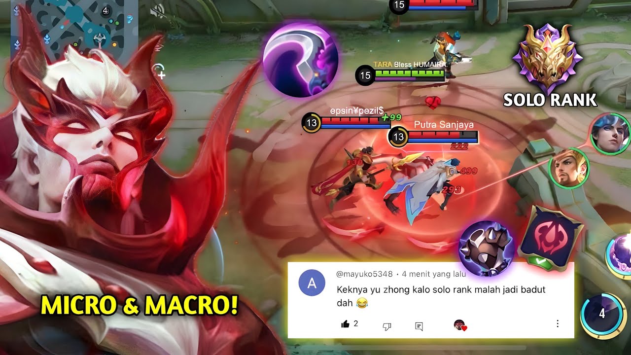 MICRO & MACRO EXPLANER! BEGINI CARA SERING MENANG DI SOLO RANK! YU ...