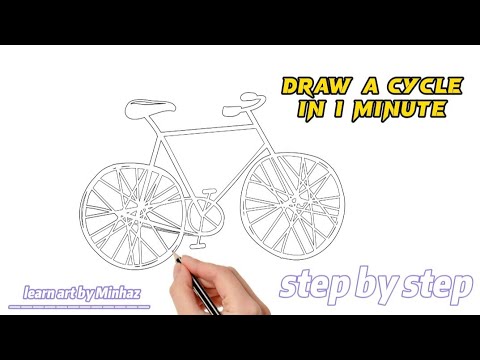 How to draw a cycle. ️ ️ - YouTube