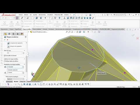 Como hacer una transición en solidworks - Recubrimiento de chapa - YouTube