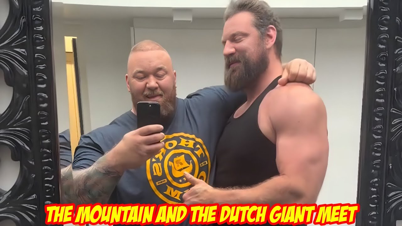 Hafthor Björnsson and the Dutch Giant: a meeting of titans - YouTube