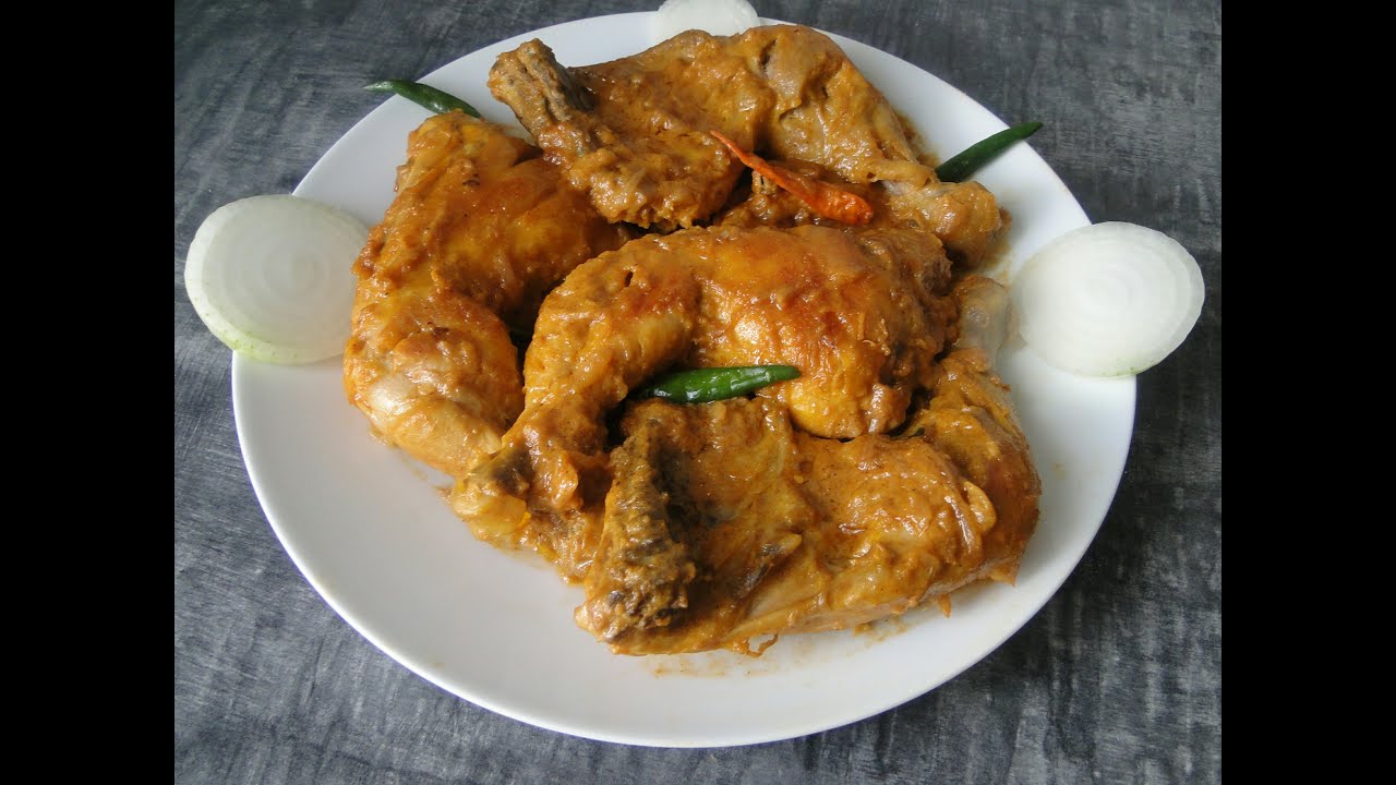 Chicken Roast - Biye bari style || চিকেন রোস্ট - Eid Special - YouTube