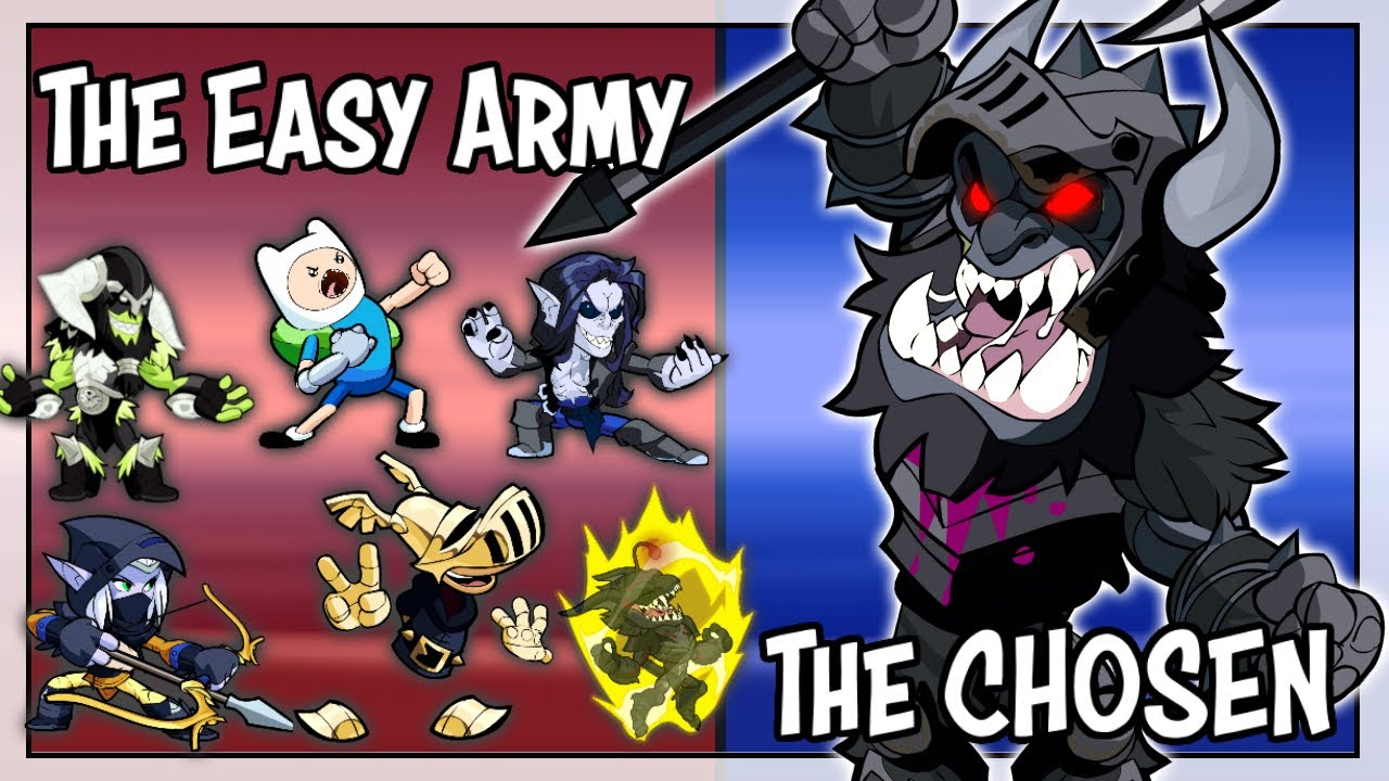 How Many EASY BOTS does it take to beat ONE CHOSEN BOT? • (SURPRISING!) Brawlhalla Gameplay ...