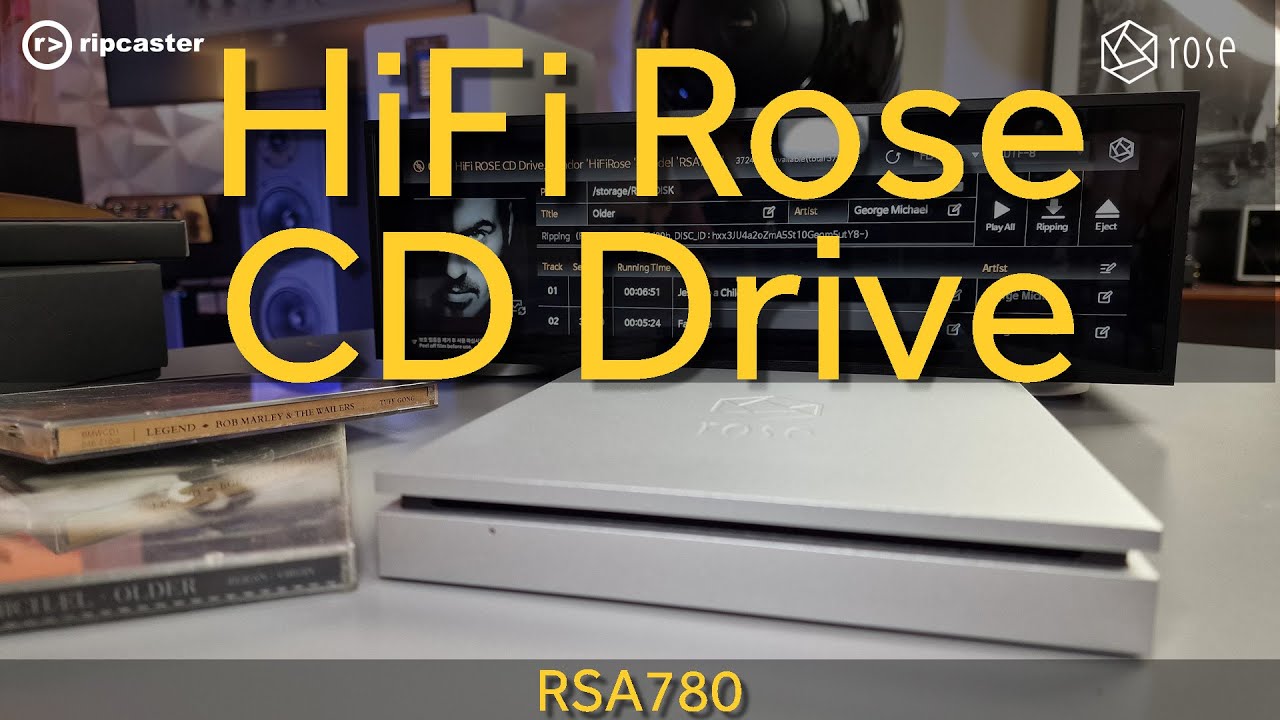 Hands on with the HiFi Rose CD Drive RSA780 at Ripcaster - YouTube