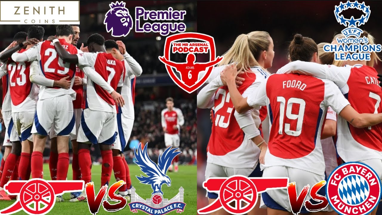LIVE ARSENAL VS CRYSTAL PALACE & ARSENAL VS BAYERN MUNICH | LIVE ...