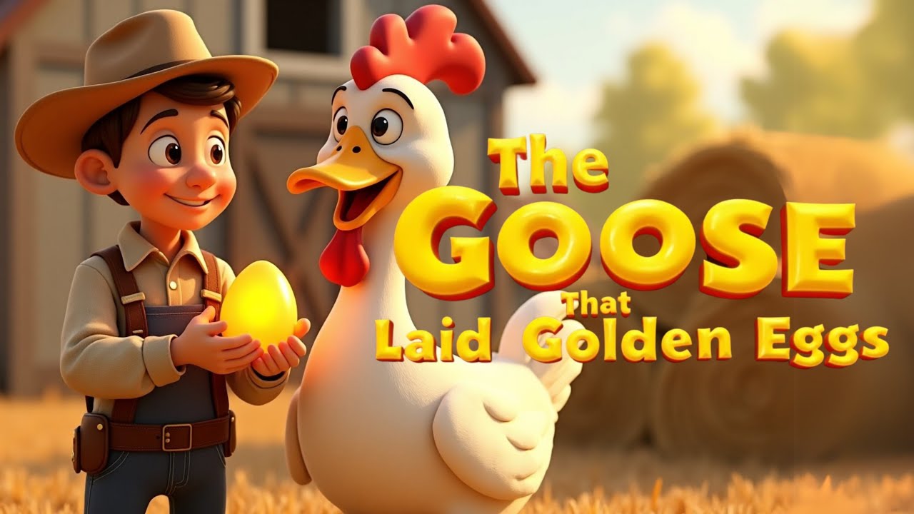 BEDTIME STORIES FOR KIDS | NARRATION | AESOP'S FABLE | THE GOOSE THAT ...
