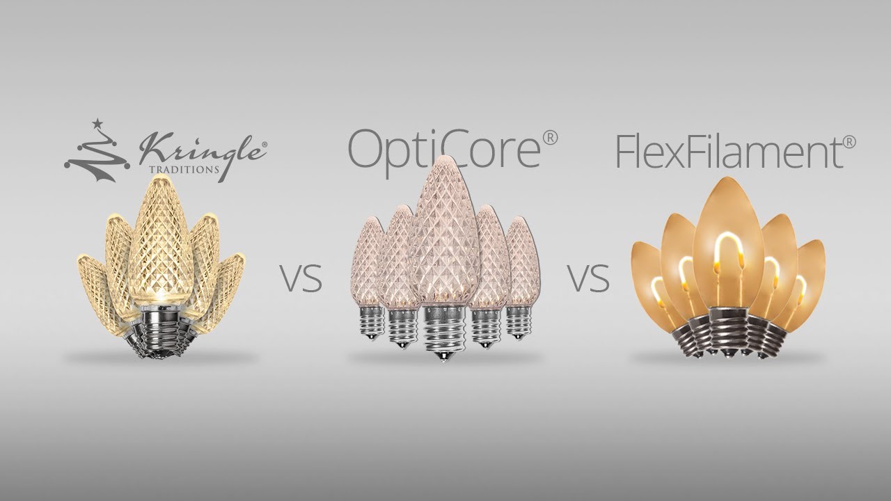 Choosing Wintergreen Lighting Christmas Light Bulbs: Kringle Traditions®vs.OptiCore®vs ...