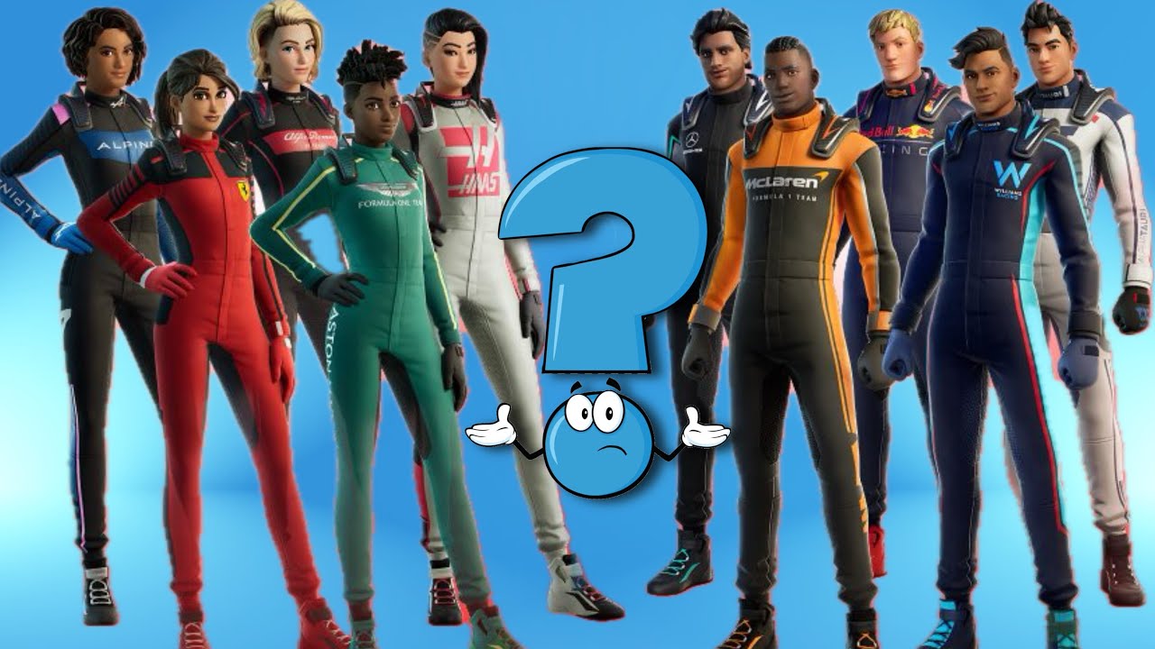 ¿QUE PASO CON LAS SKINS DE LA FORMULA 1 EN FORTNITE? - YouTube