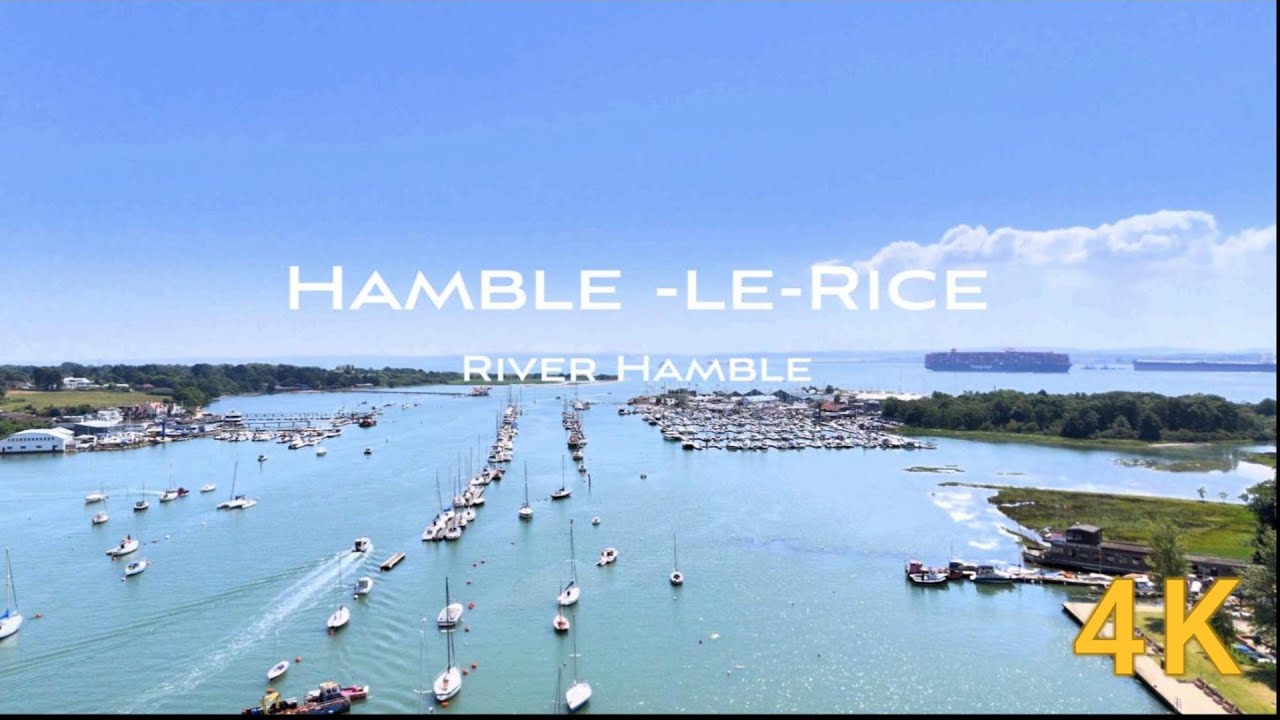 Hamble-le-Rice - River Hamble Fly Over in 4K - Magnifique View - YouTube